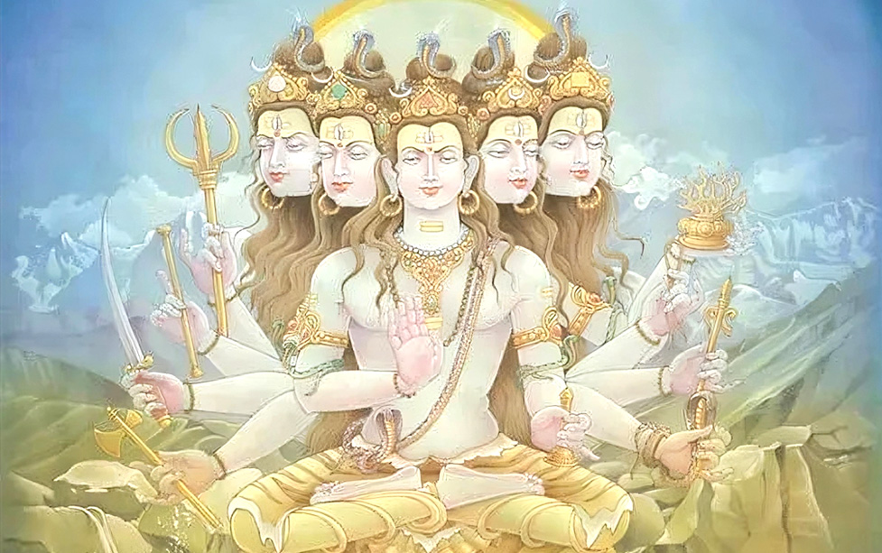 Pañcānana, the Five Faces of Shiva