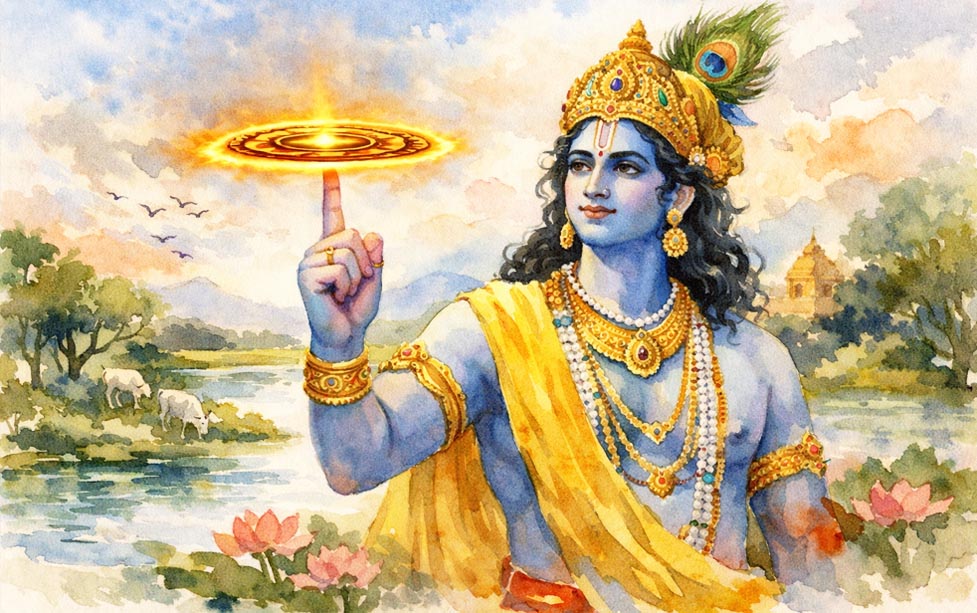 How Lord Krishna Received the Sudarshan Chakra from Agni